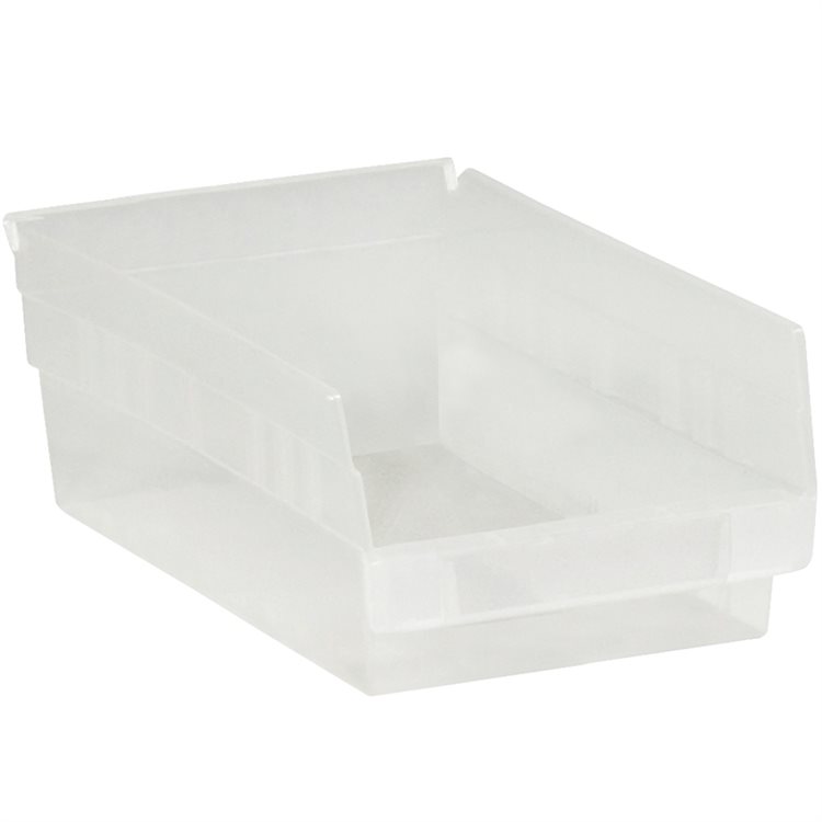 Clear Plastic Shelf Bins