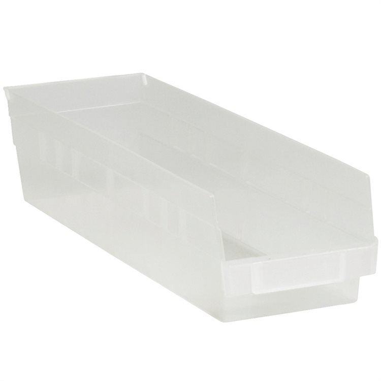 Clear Plastic Shelf Bins