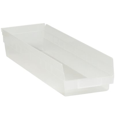 Clear Plastic Shelf Bins