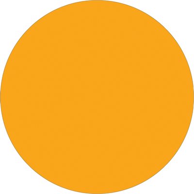 1 1/2" Fluorescent Orange Inventory Circle Labels