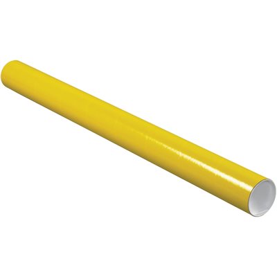 3 x 36" Yellow Tubes with Caps